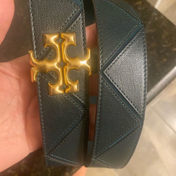Tory Burch | Accessories | Tory Burch Eleanor Belt Green | Poshmark